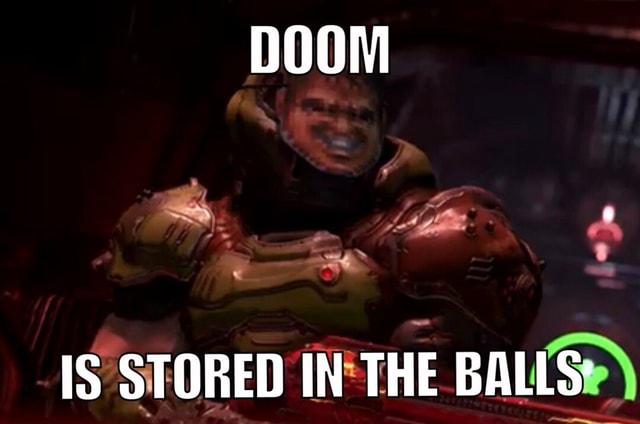 Chad Doomguy meme :) #Doom #Doomguy #chad #Balls - DOOM IS STORED IN ...