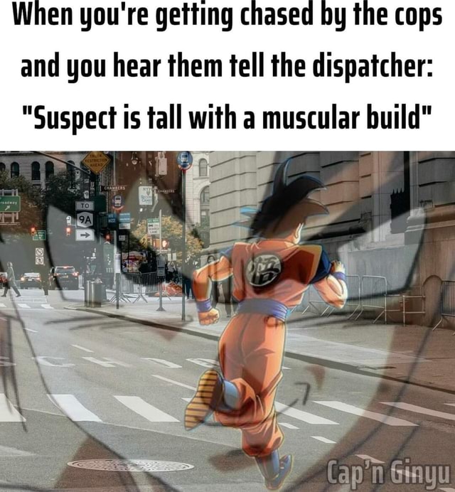 When you're getting chased by the cops and you hear them tell the ...