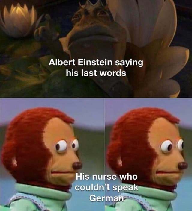 Albert Einstein Saying His Last Words His Nurse Who Couldn T Speak