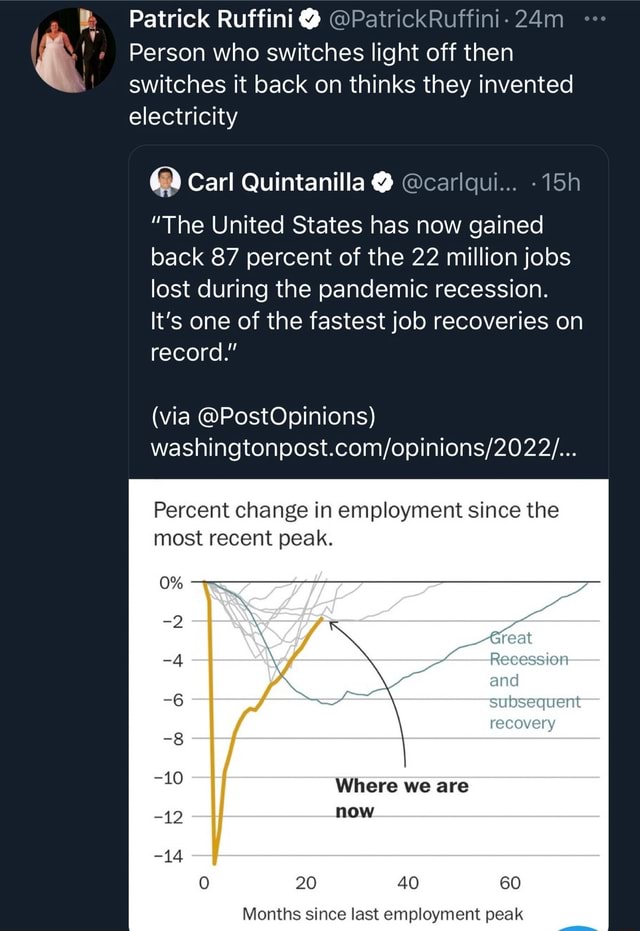 Patrick Ruffini @ @PatrickRuffini- Person who switches light off then switches it back on thinks ...