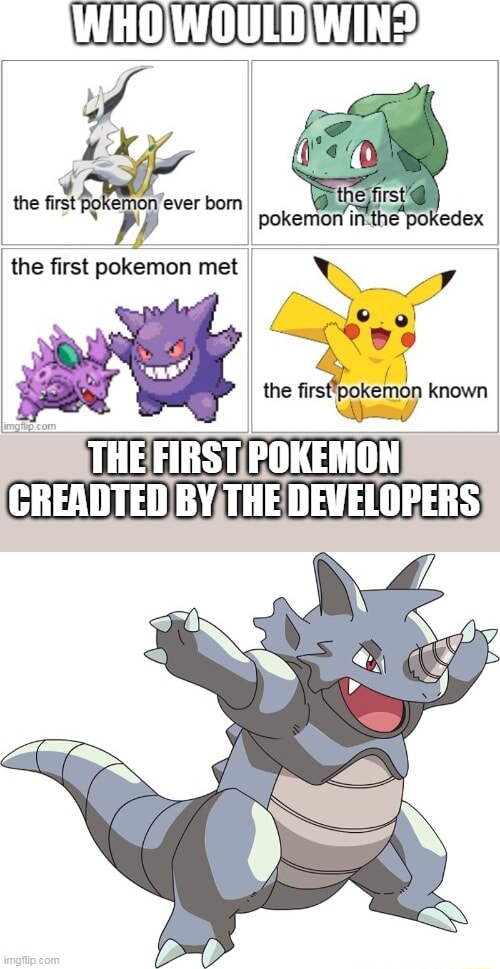 Iy & Bo born rst pokemon in-the pokedex the first pol emon met the firs ...