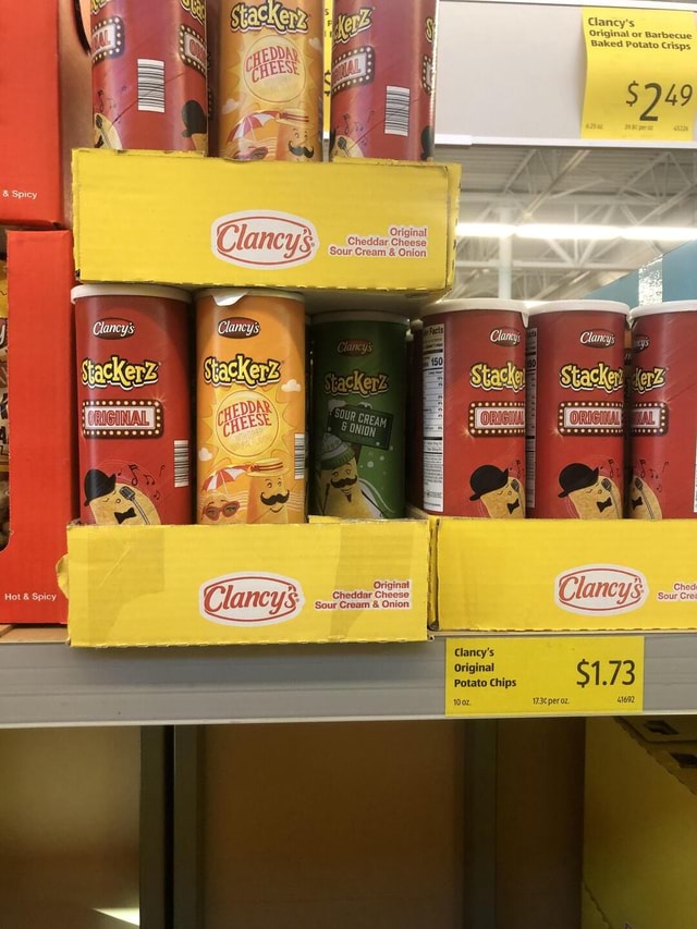 Clancy's Original or Barbecue Baked Potato Crisps, Ched Sour Cream ...