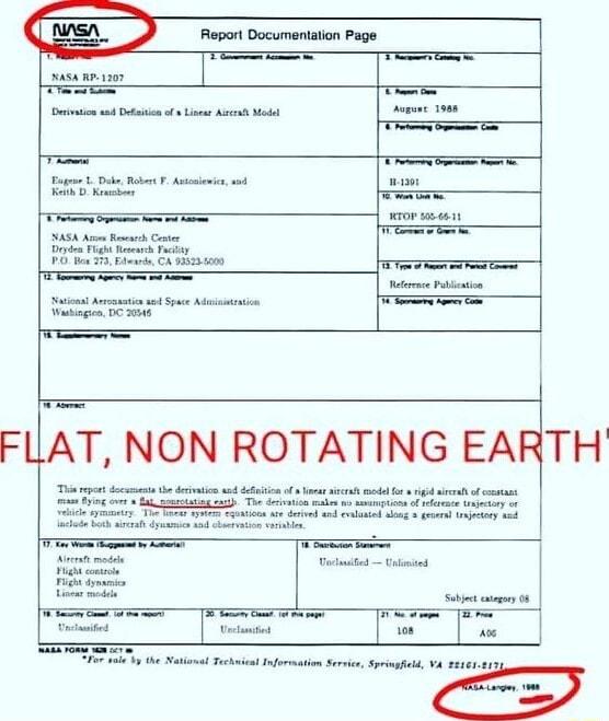 Report Documentation Page NASA RP.1207 Devvation and Defition of ...