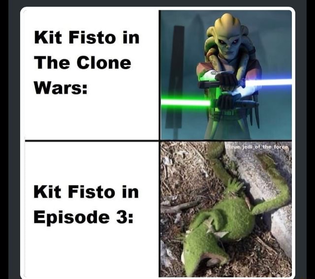 Kit Fisto in The Clone Wars: Kit Fisto in Episode 3: - iFunny