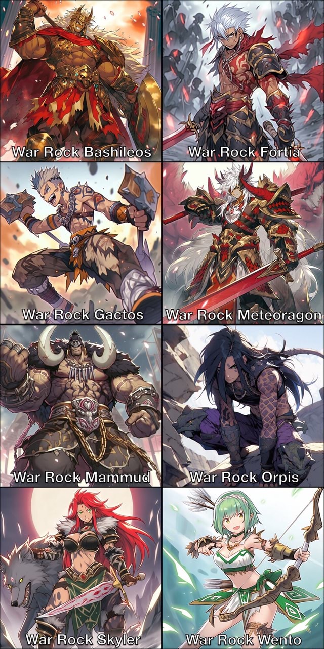 War War Rock Fortia gt WarRock Gactos War Rock Meteoragon f. ii, ~ if ...