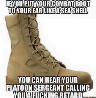 TO) OURIEARIIIKE ASEAISHELL YOU'CAN HEAR YOUR PLATOON SERGEANT CALLING ...