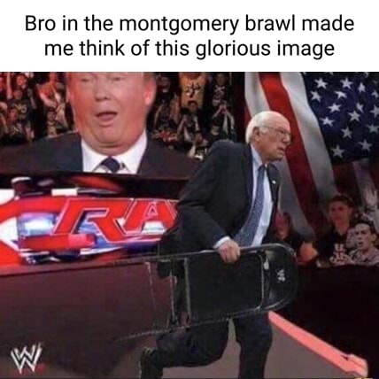 Bro in the montgomery brawl made me think of this glorious image - iFunny