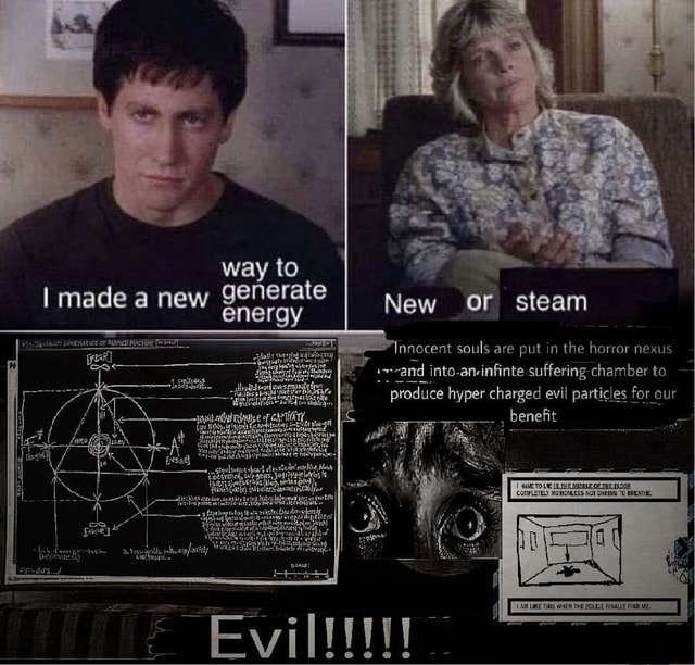 Generate I made a new gnergy produce hyper charged evil particles for ...