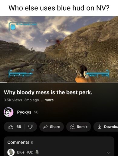 Who else uses blue hud Why bloody mess is the best perk. 3.8K views ago ...