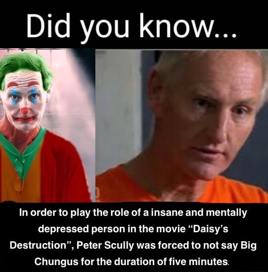 Did you know... In order to play the role of a insane and mentally ...