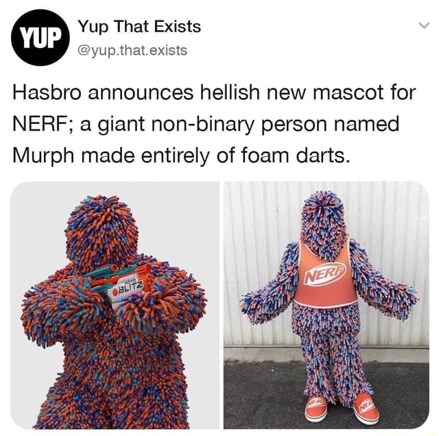 Hasbro announces hellish new mascot for NERF; a giant non-binary person ...