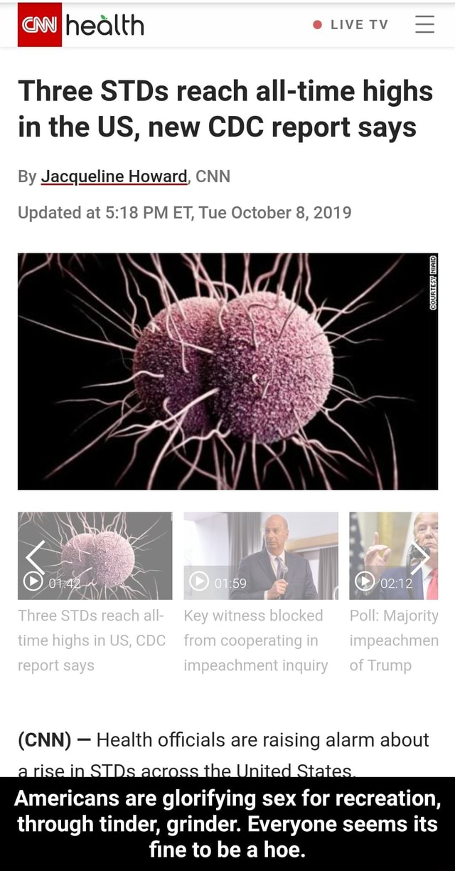 Three STDs reach all-time highs in the US, new CDC report says By ...