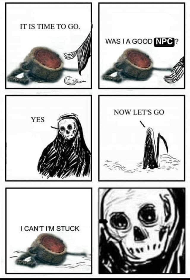 IT IS TIME TO GO. WAS NOW LET'S GO I CAN'T I'M STUCK - iFunny