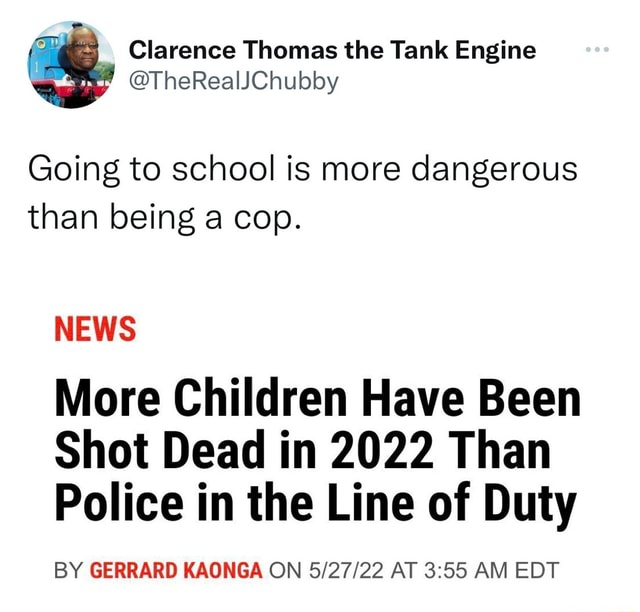 Clarence Thomas the Tank Engine @TheRealJChubby Going to school is more ...