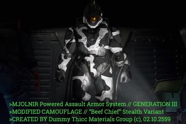 >MJOLNIR Powered Assault Armor System // GENERATION III >MODIFIED ...