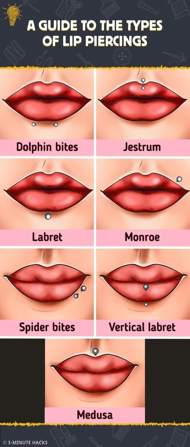 A guide to the types of lip piercings - A GUIDE TO THE TYPES OF LIP ...