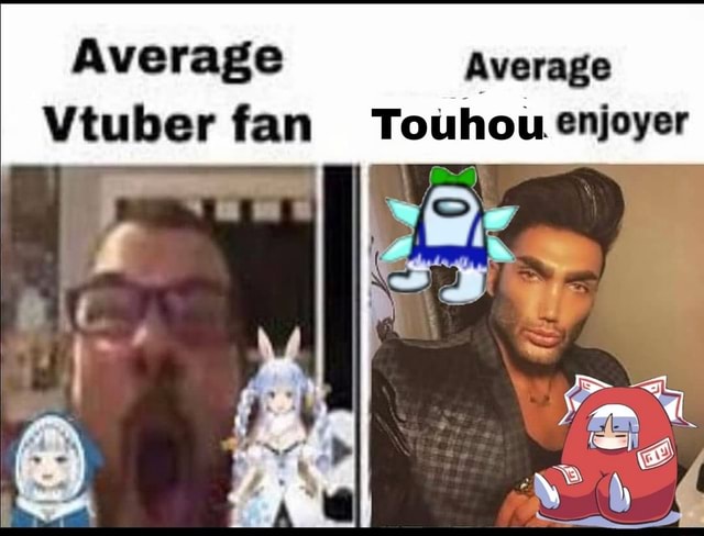 Average Average Vtuber fan Touhou enjoyer - iFunny