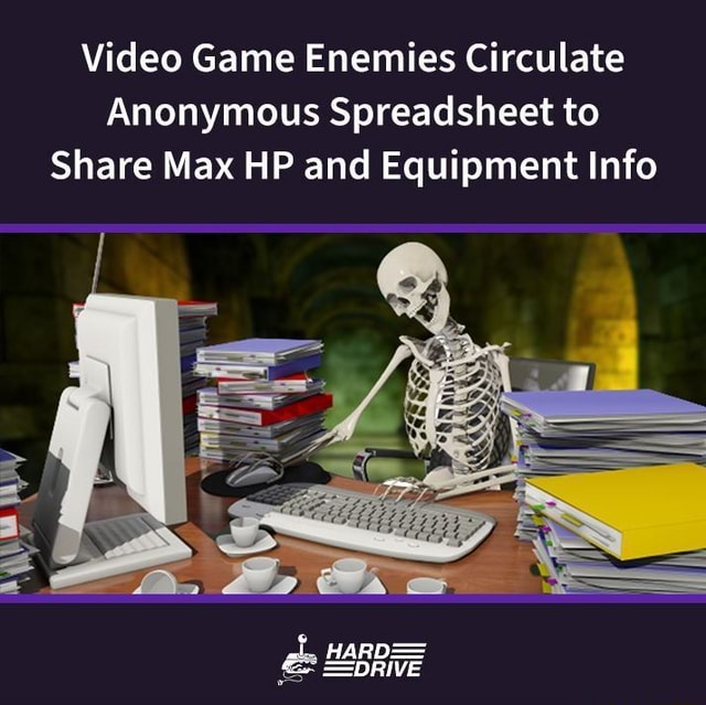 Video Game Enemies Circulate Anonymous Spreadsheet to Share Max HP and ...