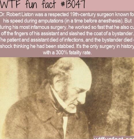 Dr. Robert Liston was a respected 19th-century surgeon known fo his ...