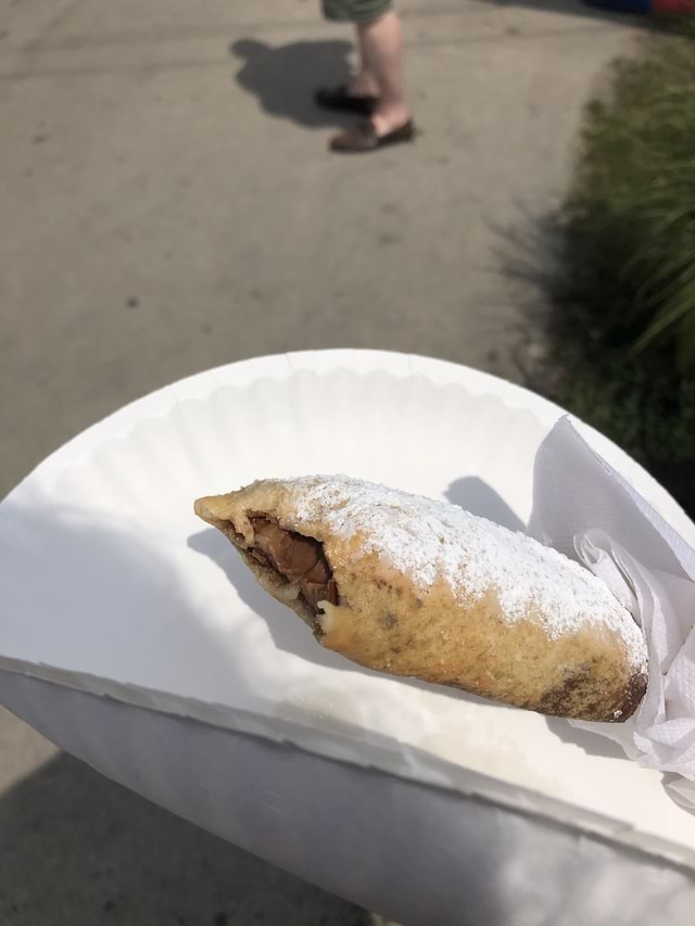 This was a deep fried Milky Way, which looked like a battered poo and ...