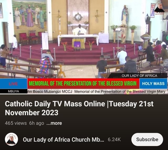 OUR LADY OF AFRICA I _I MEMORIAL OF THE PRESENTATION OF THE BLESSED ...