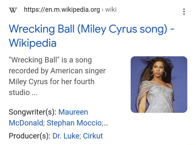 WW wiki Wrecking Ball (Miley Cyrus song) - Wikipedia "Wrecking Ball" is ...