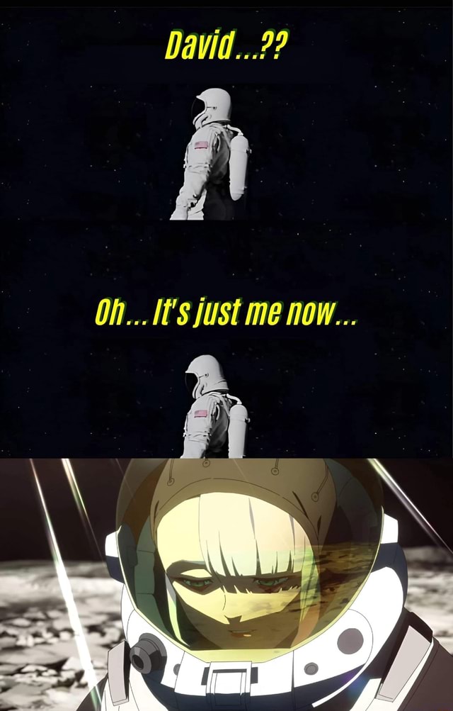 David...?? Oh... It's just me now... - iFunny