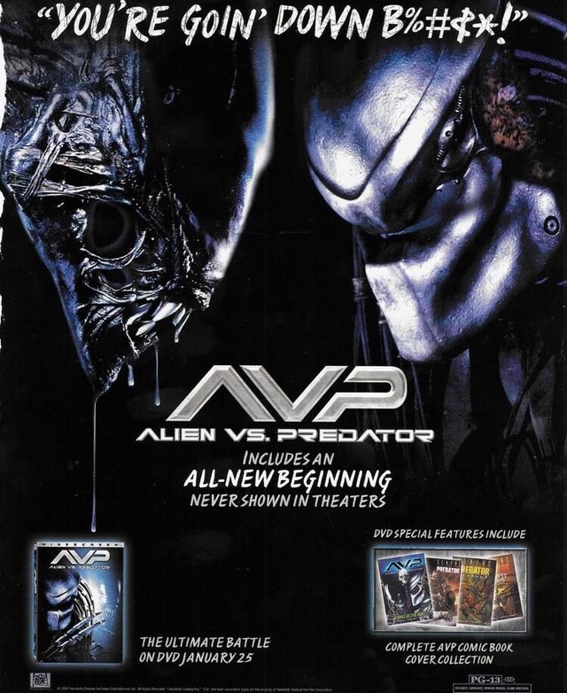 "YOU RE Gon' DOWN ALIEN VS. VVEDATOV INCLUDES AN ALL NEW BEGINNING ...