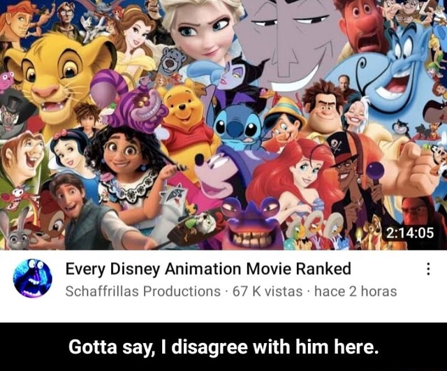 Af Every Disney Animation Movie Ranked Schaffrillas Productions - 67 K ...