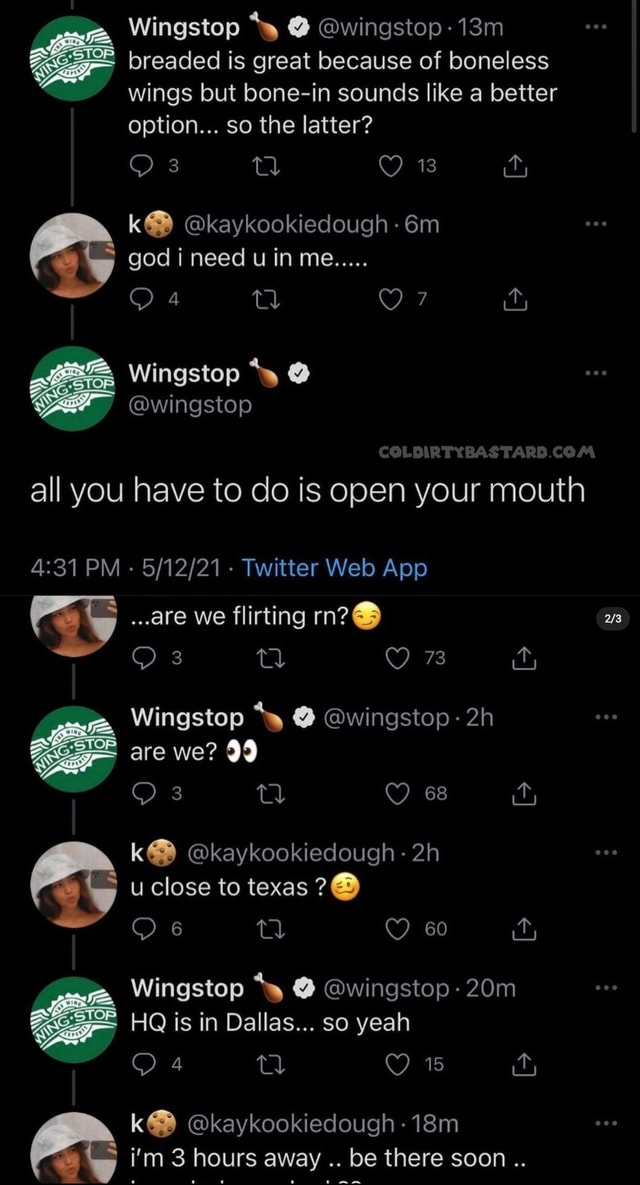 Wingstop *y @ @wingstop- breaded is great because of boneless wings but ...