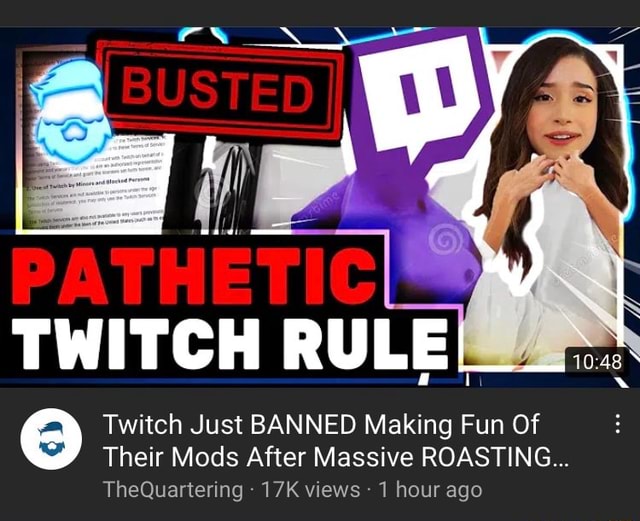UST TWITCH RULE Twitch Just BANNED Making Fun Of Their Mods After ...