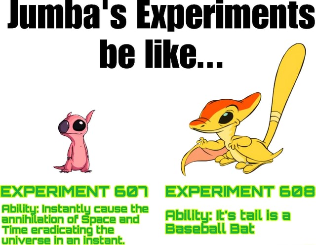 EXPERIMENT 607 EXPERIMENT 608 conitilation of Space Ability: it's tail ...