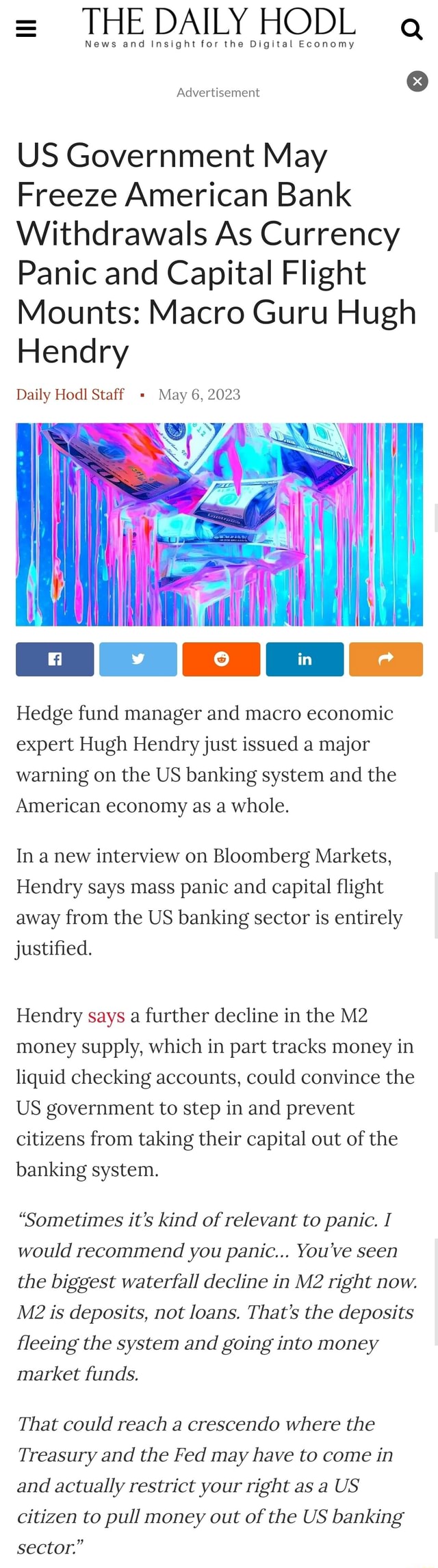 THE DAILY HODL News and Insight for the Digital Economy Advertisement ...