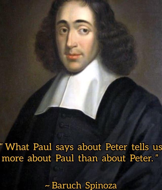 "What Paul says about Peter tells us more about Paul than about Peter ...
