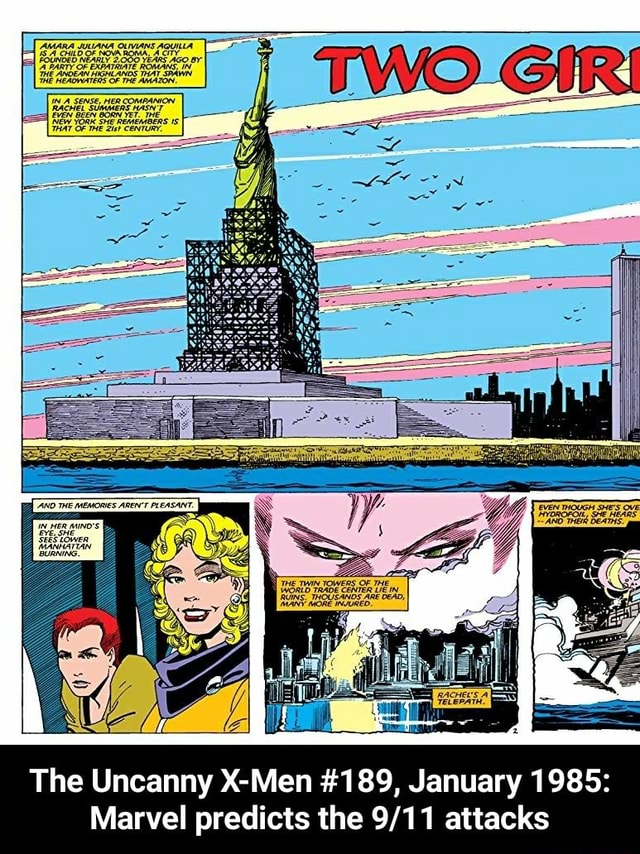 The Uncanny X-Men #189, January 1985: Marvel predicts the 9/11 attacks ...