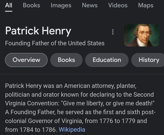 All Books Images News Videos Maps Patrick Henry Founding Father of the ...