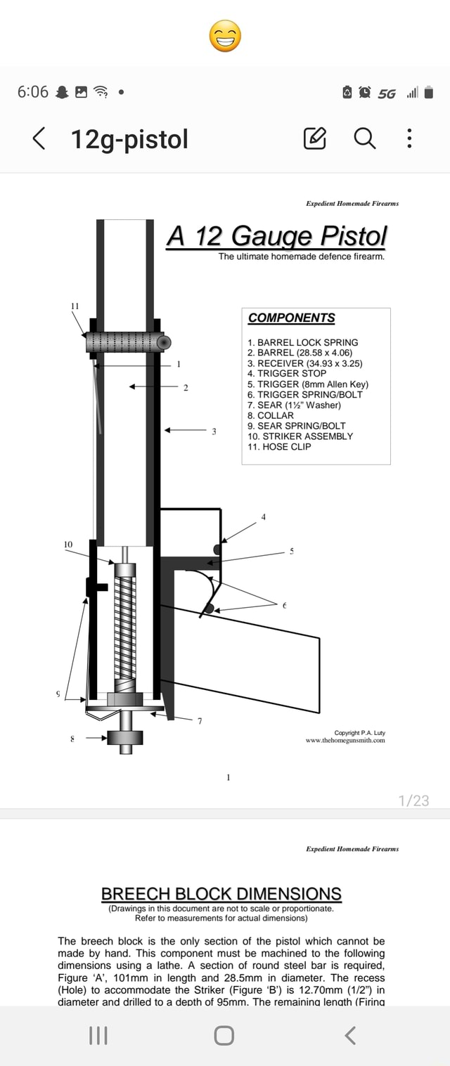 Pistol BQ: Expedient Homemade Firearms A 12 Gauge Pistol The ultimate ...