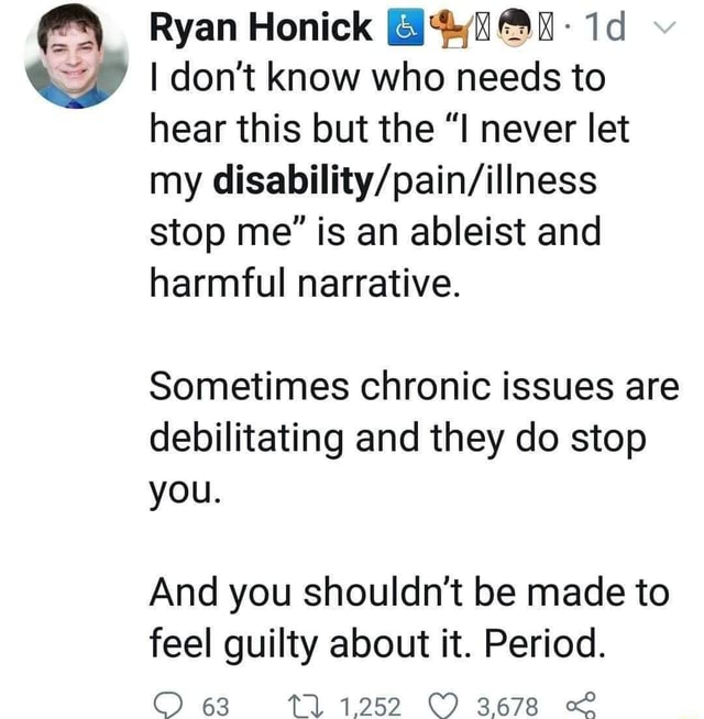 #wholesome #bekindtoyourself #kindness #disability - Ryan Honick - I ...