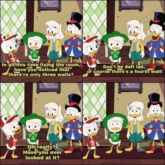 Breaking the 4th wall, DuckTales is an American animated television ...