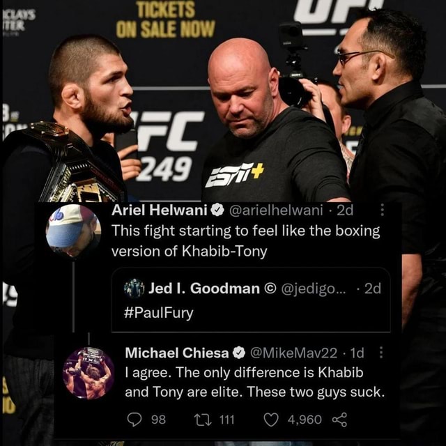 Ariel Helwani @ @arielhelwani - This fight starting to feel like the ...