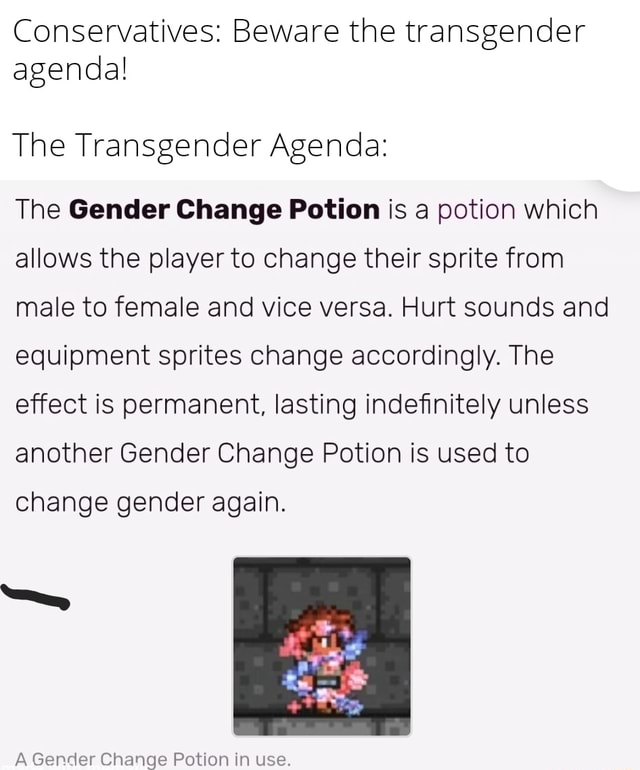 Conservatives: Beware the transgender agenda! The Transgender Agenda ...