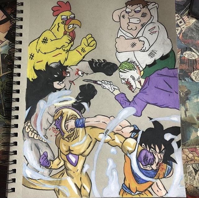 #dragonball_super #family_guy #Batman #joker #goku #frieza #chicken # ...
