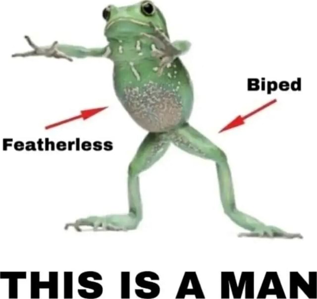 Biped Featherless THIS IS A MAN - iFunny