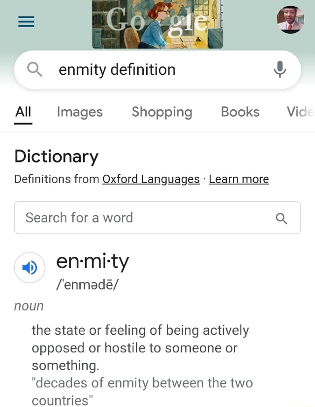 Q. enmity definition All Images Shopping Books Vic Dictionary ...