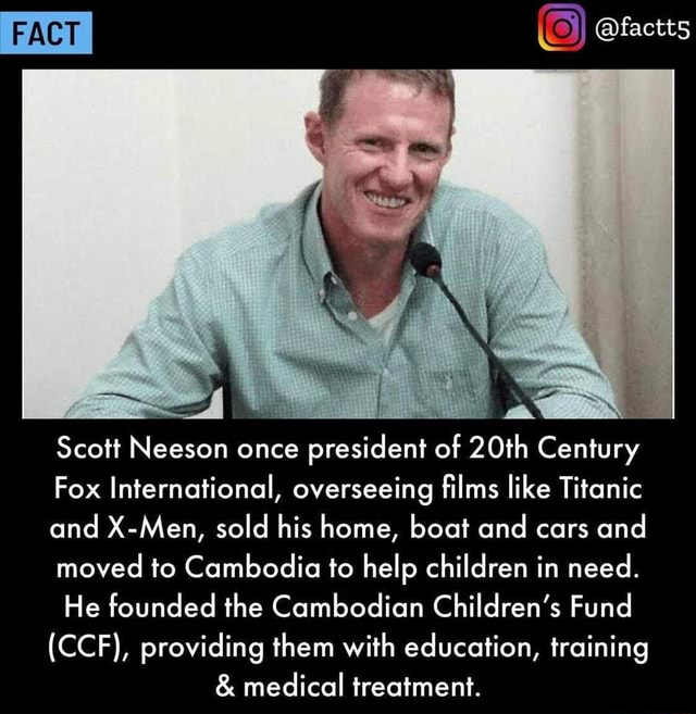 FACT Scott Neeson once president of 20th Century Fox International ...