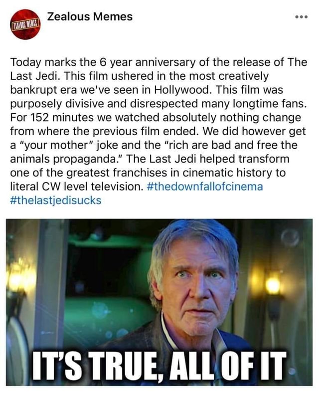 Zealous Memes Today marks the 6 year anniversary of the release of The ...