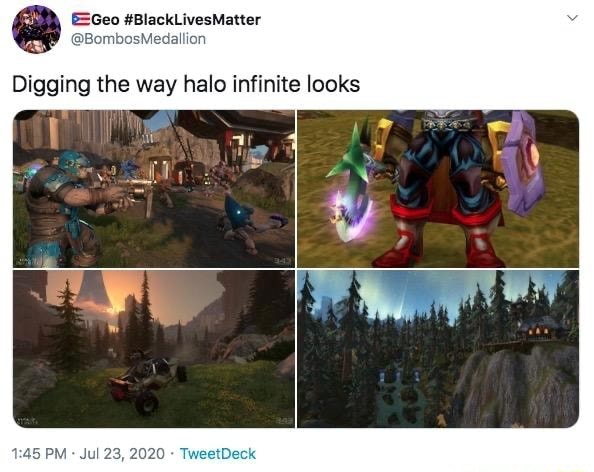 Geo #BlackLivesMatter Digging the way halo infinite looks PM Jul 23, 20 ...