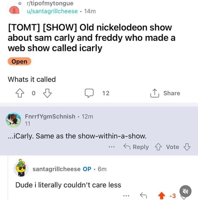 [TOMT] [SHOW] Old nickelodeon show about sam carly and freddy who made ...