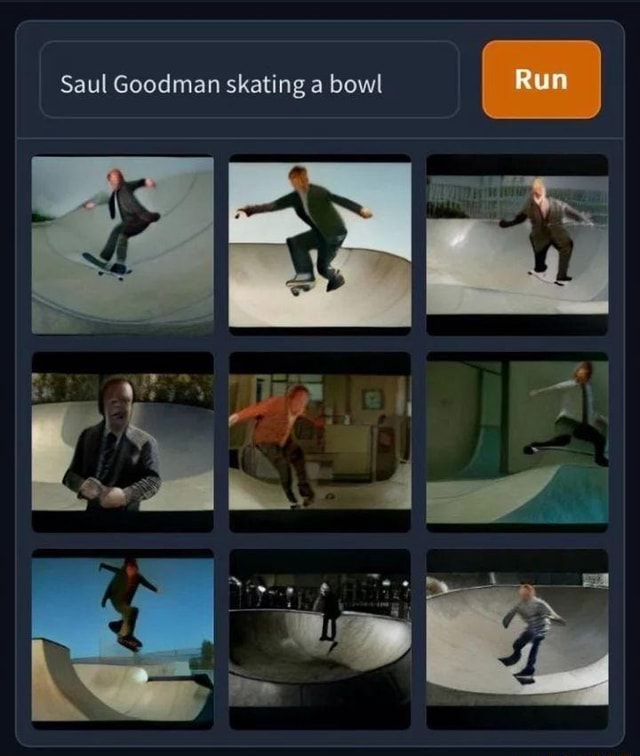 Saul Goodman skating a bowl Run LAS IRS - iFunny