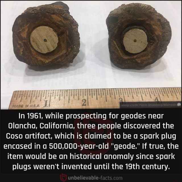 In 1961, while prospecting for geodes near Olancha, California, three ...